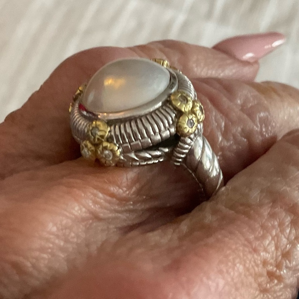 Judith Ripka Two S/S 18k Gold And Diamonds. Marked. B… - Gem